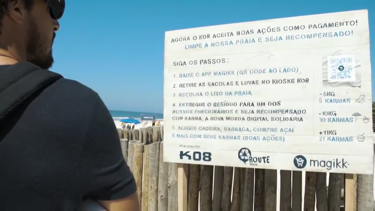 K08 incentiva limpeza da praia com sistema de recompensas - Orla Rio